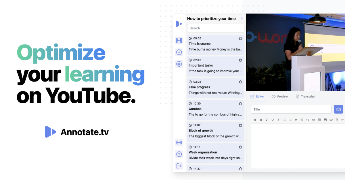 Take notes on videos - Annotate.tv Take notes on videos - Annotate.tv